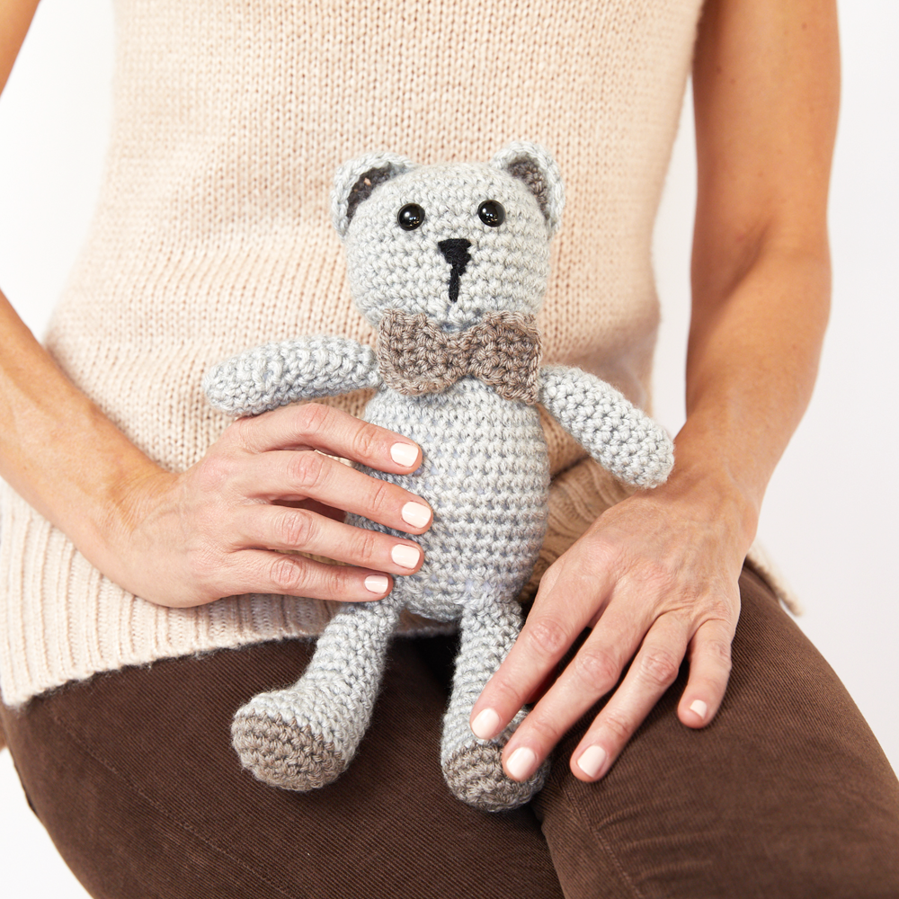 Bow Tie Teddy Crochet Pattern • Mermaids & Monkeys